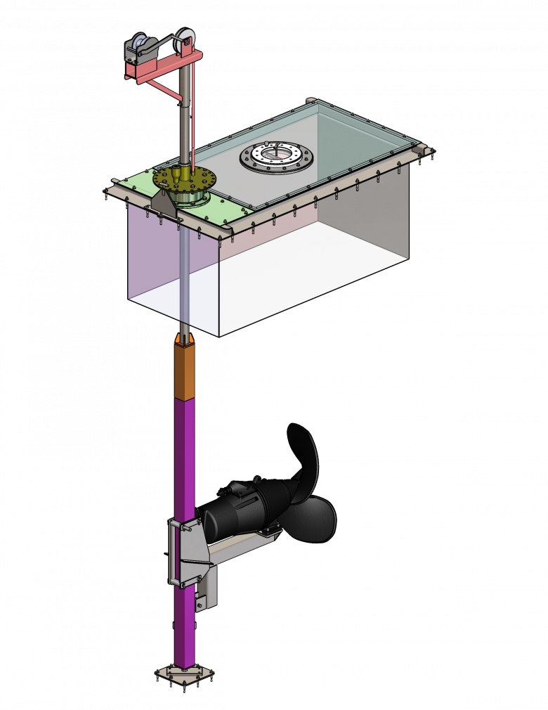 gasdichte Einbauvorrichtungen für Rührwerke im Hochbehälter mit fester ...